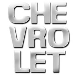 (1976-80) Tailgate Letters - Chrome - Chevy - Fleetside